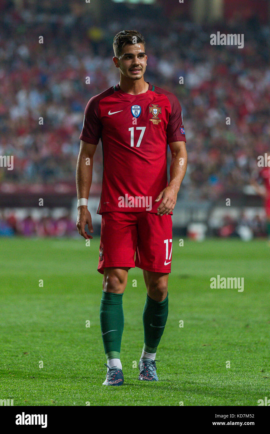 Lisbon, Portugal. 10th Oct, 2017. Portugal's forward Andre Silva (17 ...