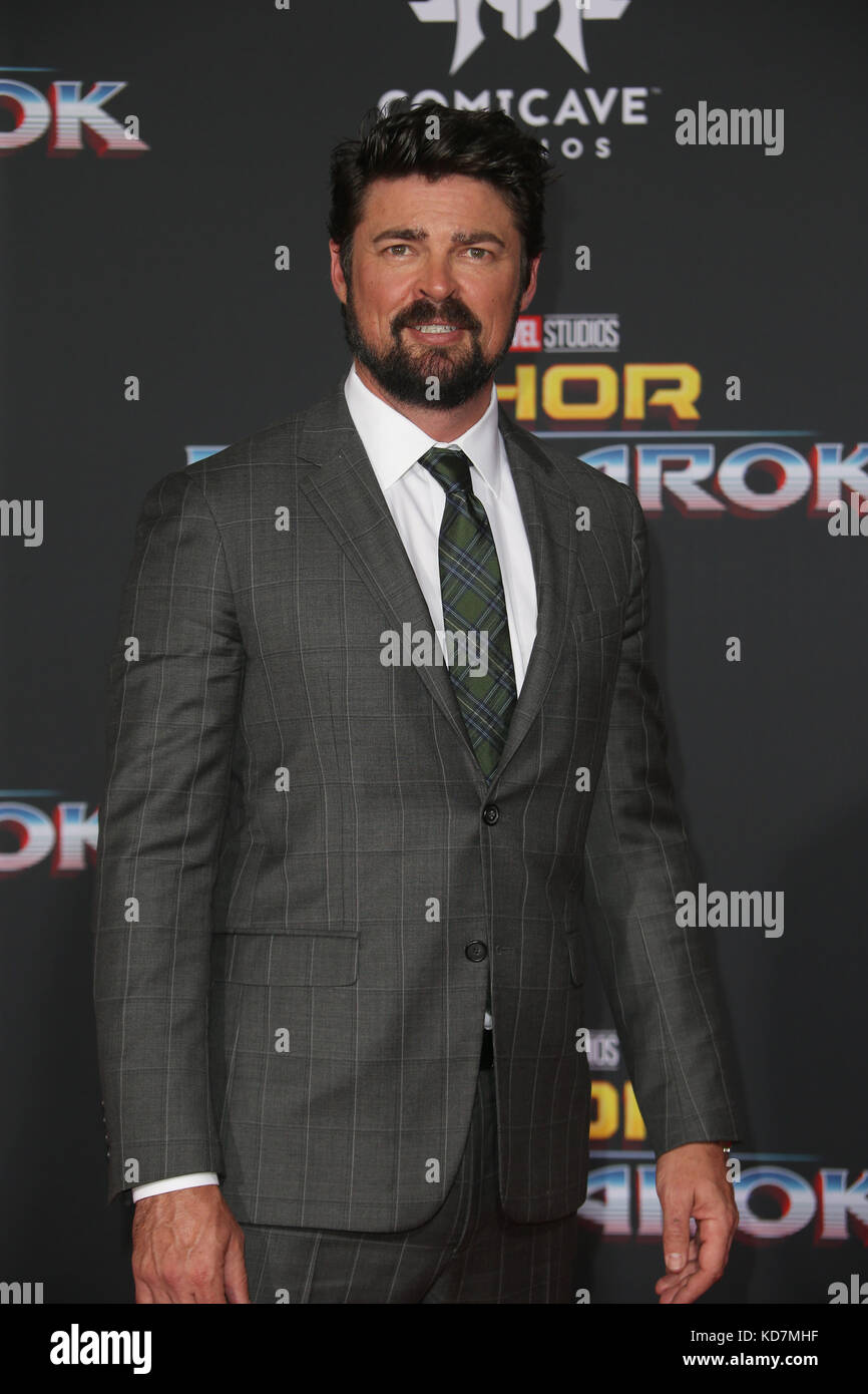 Hollywood, California, USA. 10th Oct, 2017. Karl Urban at the world ...