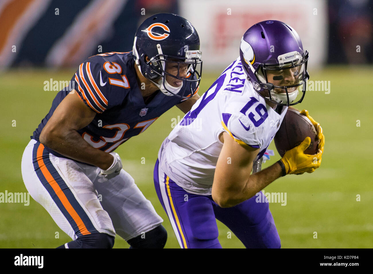 Chicago, Illinois, USA. 09th Oct, 2017. - Bears #37 Bryce Callahan and ...