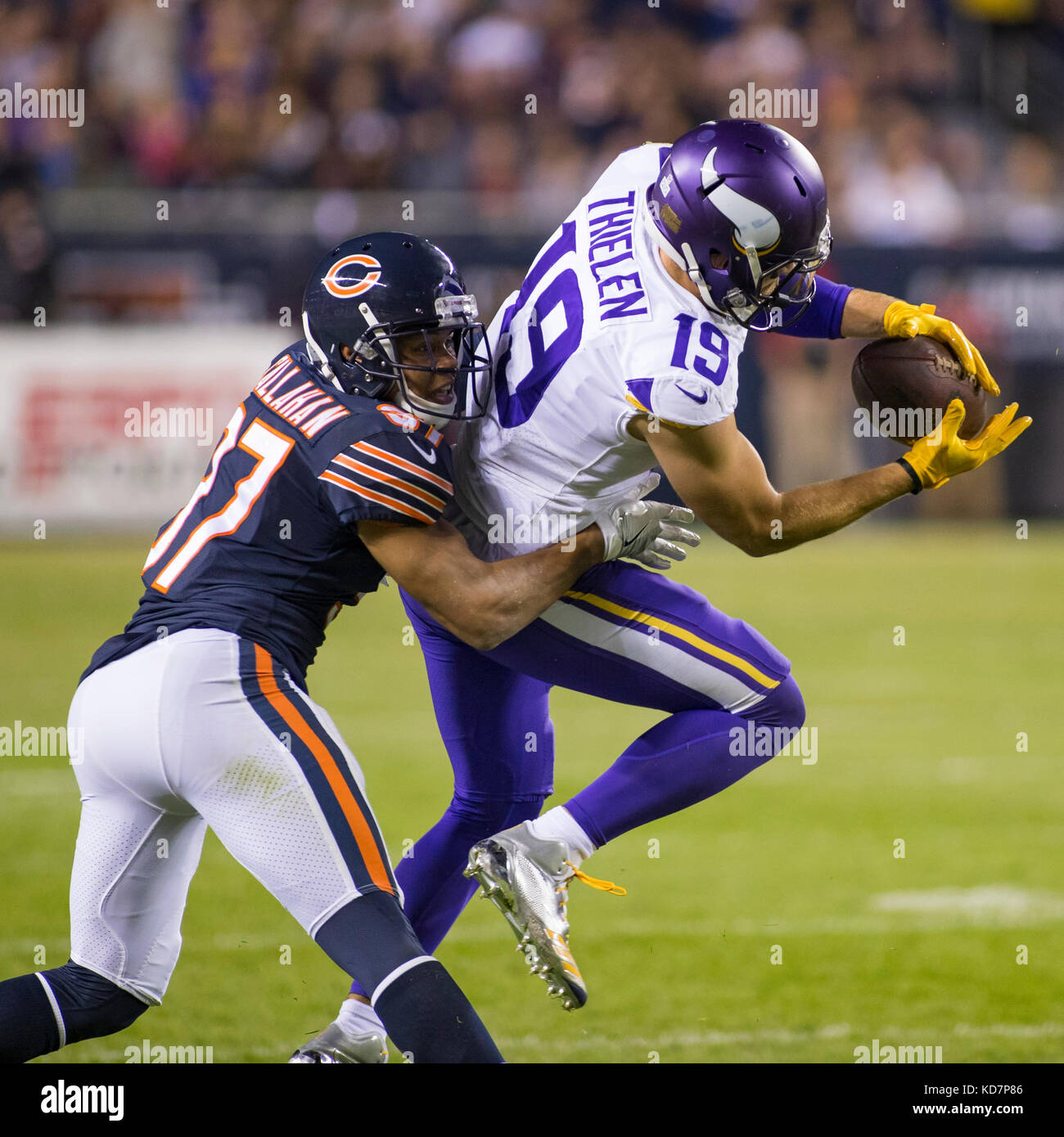 Chicago, Illinois, USA. 09th Oct, 2017. - Bears #37 Bryce Callahan and ...
