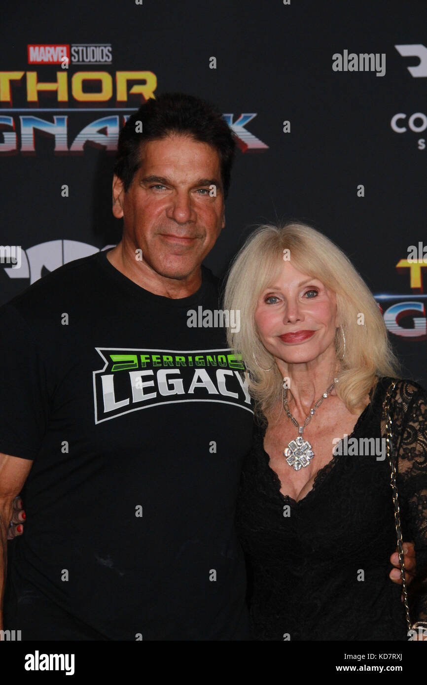 Lou Ferrigno 10/10/2017 The world premiere of gThor: Ragnarok h held at ...