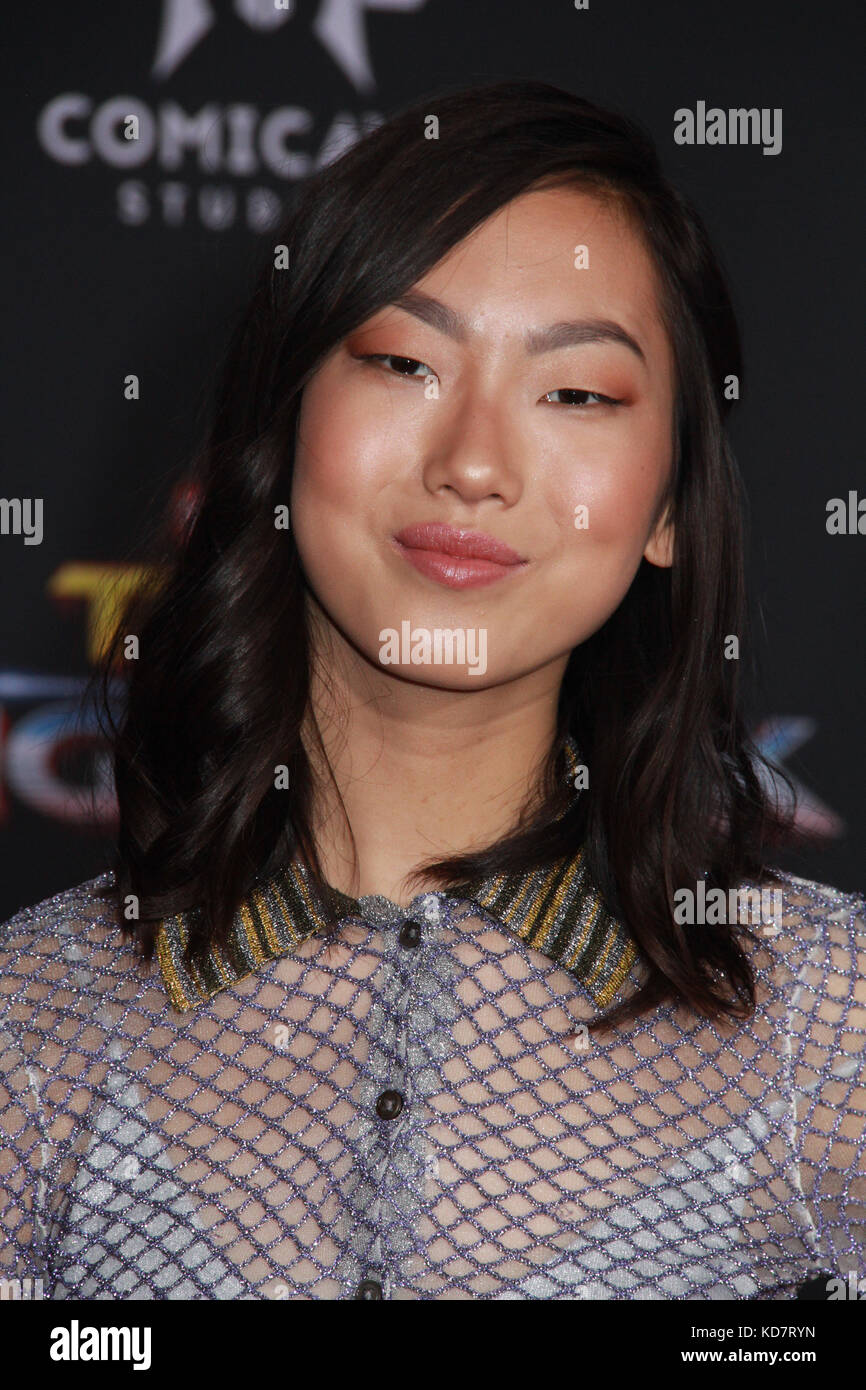 Madison Hu 10/10/2017 The world premiere of gThor: Ragnarok h held at ...