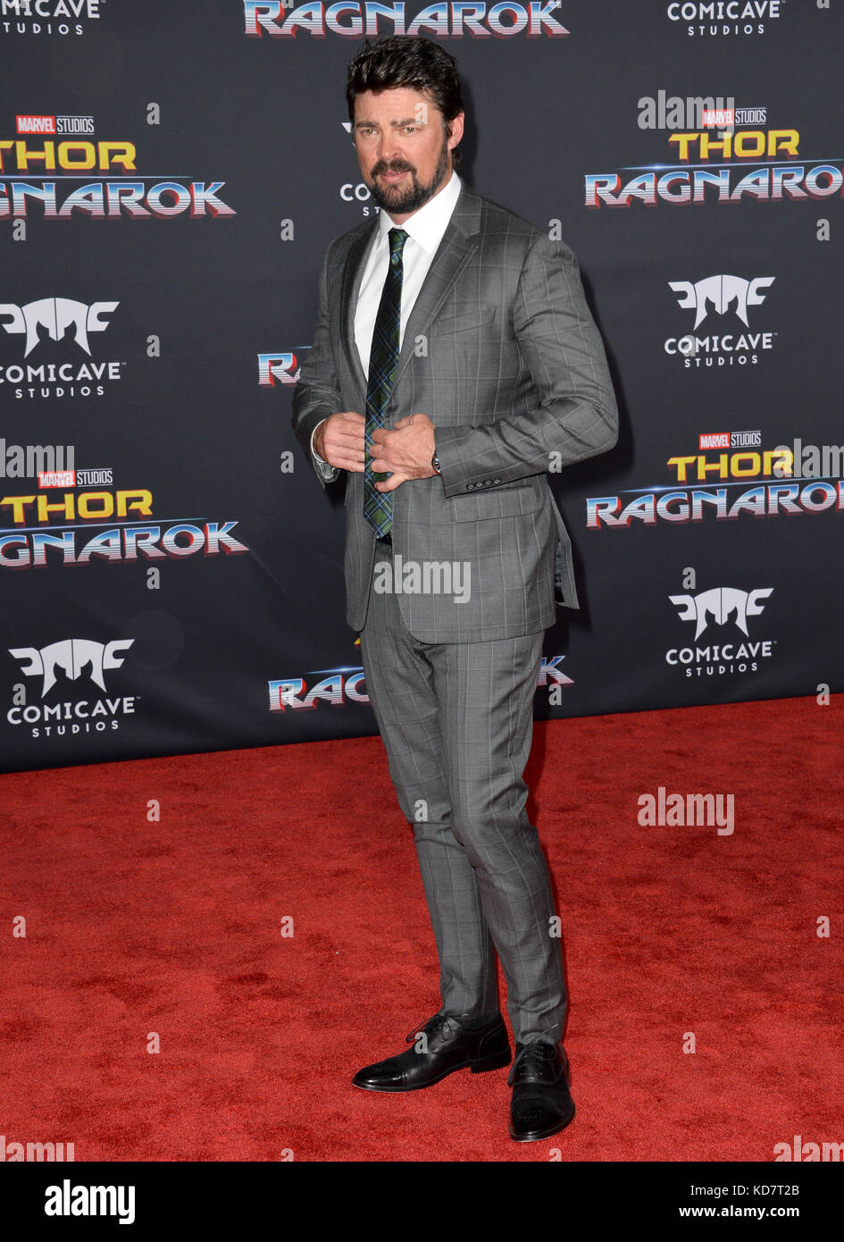 Karl Urban at the premiere for "Thor: Ragnarok" at the El Capitan ...