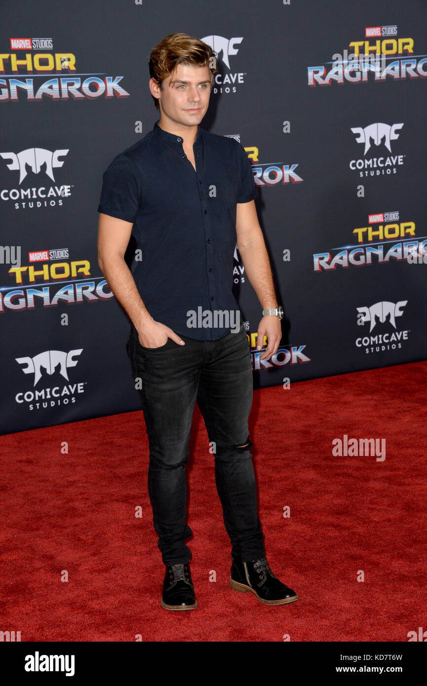 Los Angeles, USA. 10th Oct, 2017. Garrett Clayton at the premiere for ...