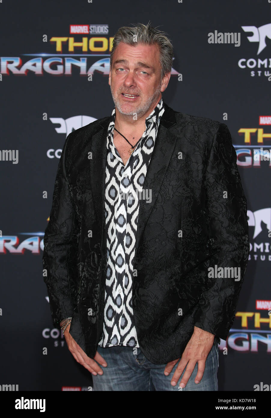 HOLLYWOOD, CA - OCTOBER 10: Ray Stevenson, at the world premier of ...