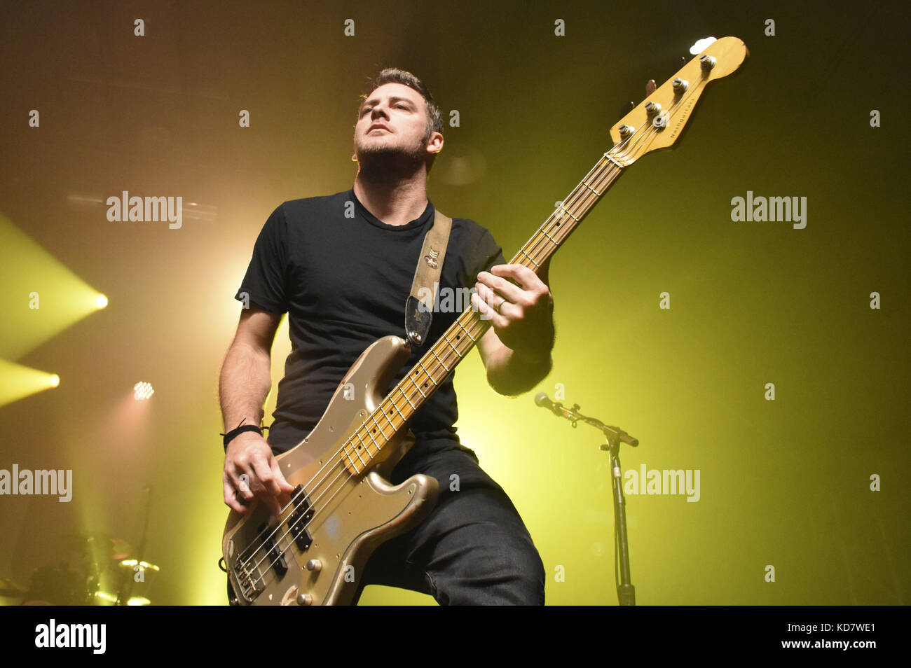 Munich, Germany. 9th Oct, 2017. Corey Britz of Bush performs live on ...