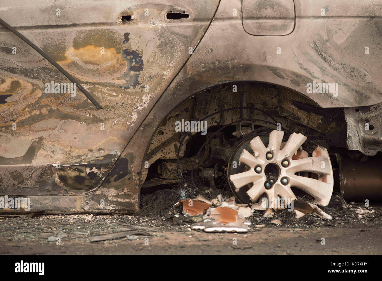 October 9, 2017 - Santa Rosa, California, U.S. - The smell and fumes of ...