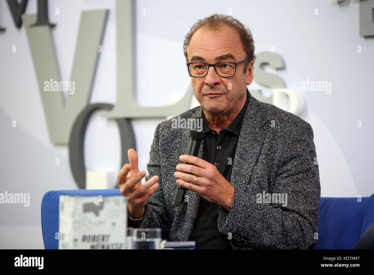 Frankfurt, Germany. 11th October, 2017. Robert Menasse, Austrian author ...
