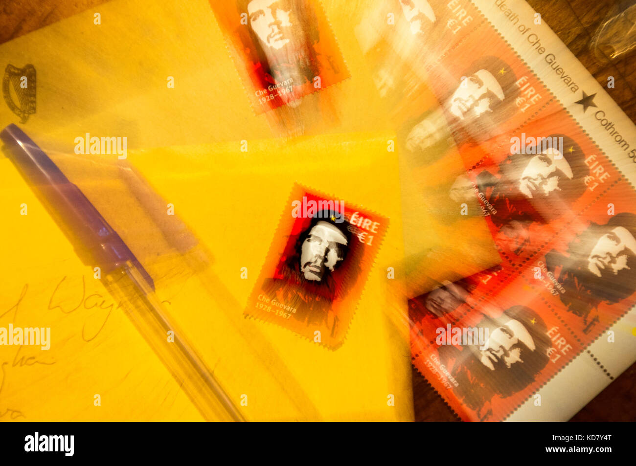 Dublin, Ireland. 11th Oct, 2017. A recently issued postage stamp ...