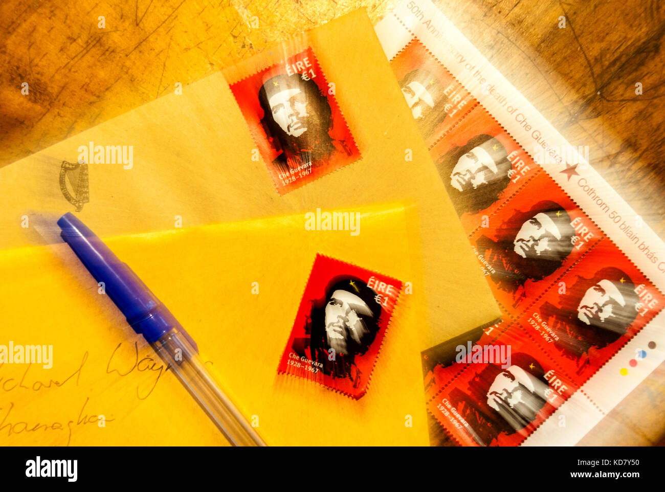 Dublin, Ireland. 11th Oct, 2017. A recently issued postage stamp ...