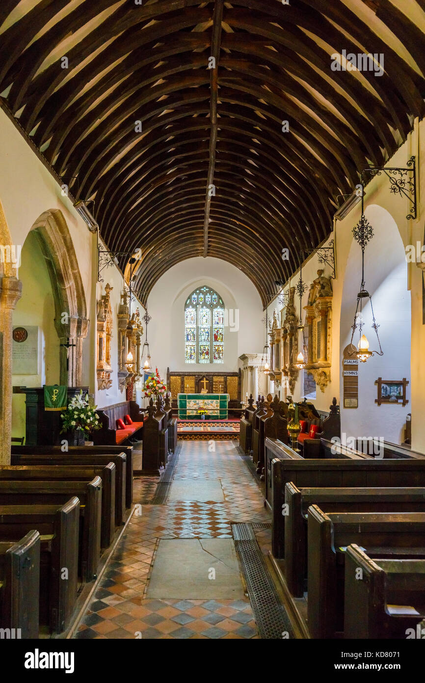 Medieval Village Church Interior Uk High Resolution Stock Photography ...