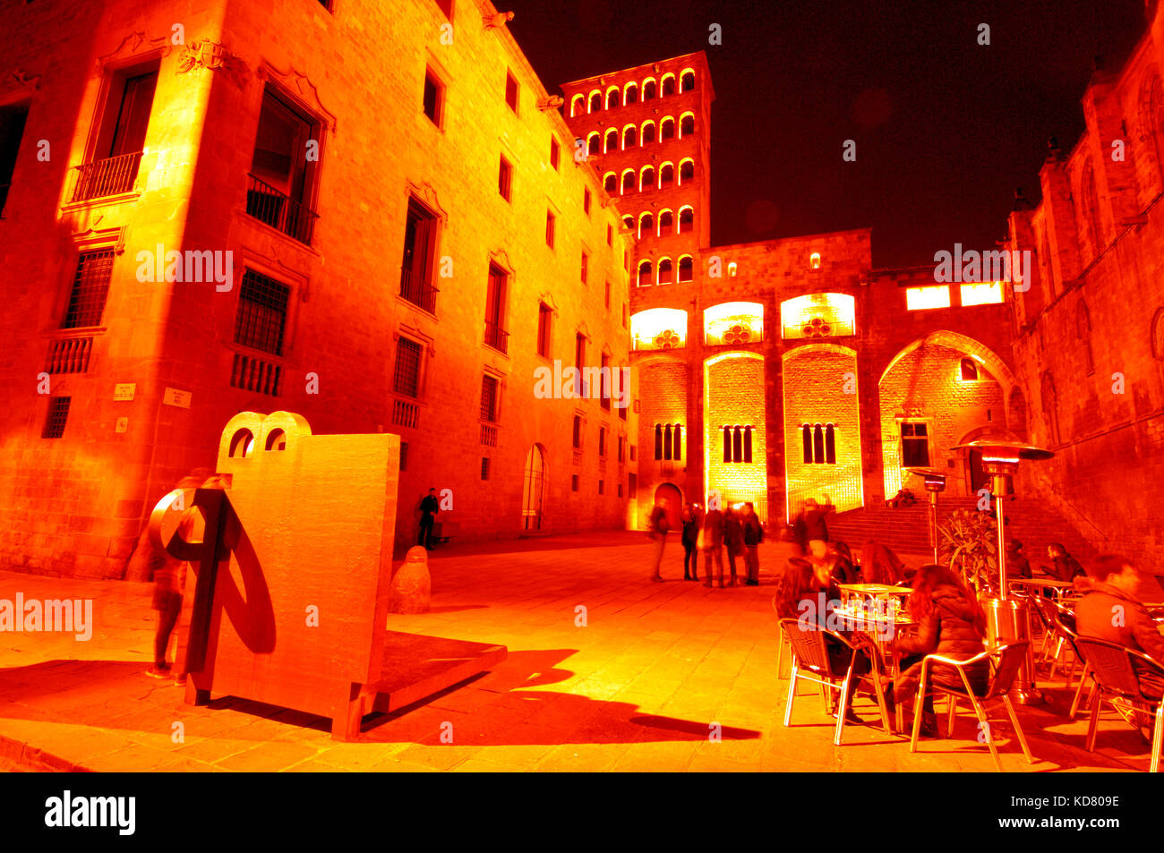 Plaça del Rei, ´King´s Square´, is a 14th century medieval public ...
