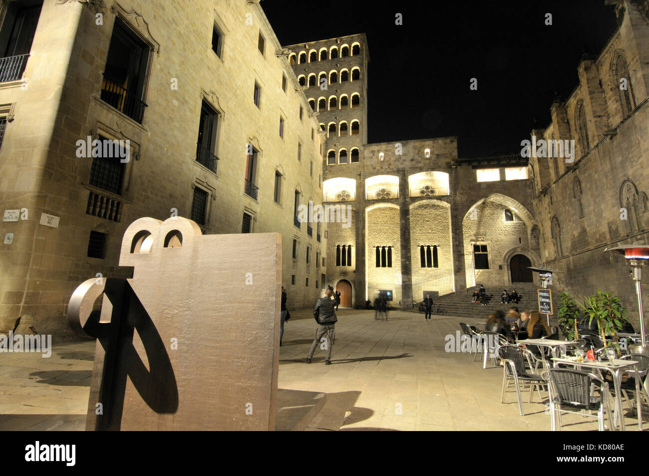 Plaça del Rei, ´King´s Square´, is a 14th century medieval public ...