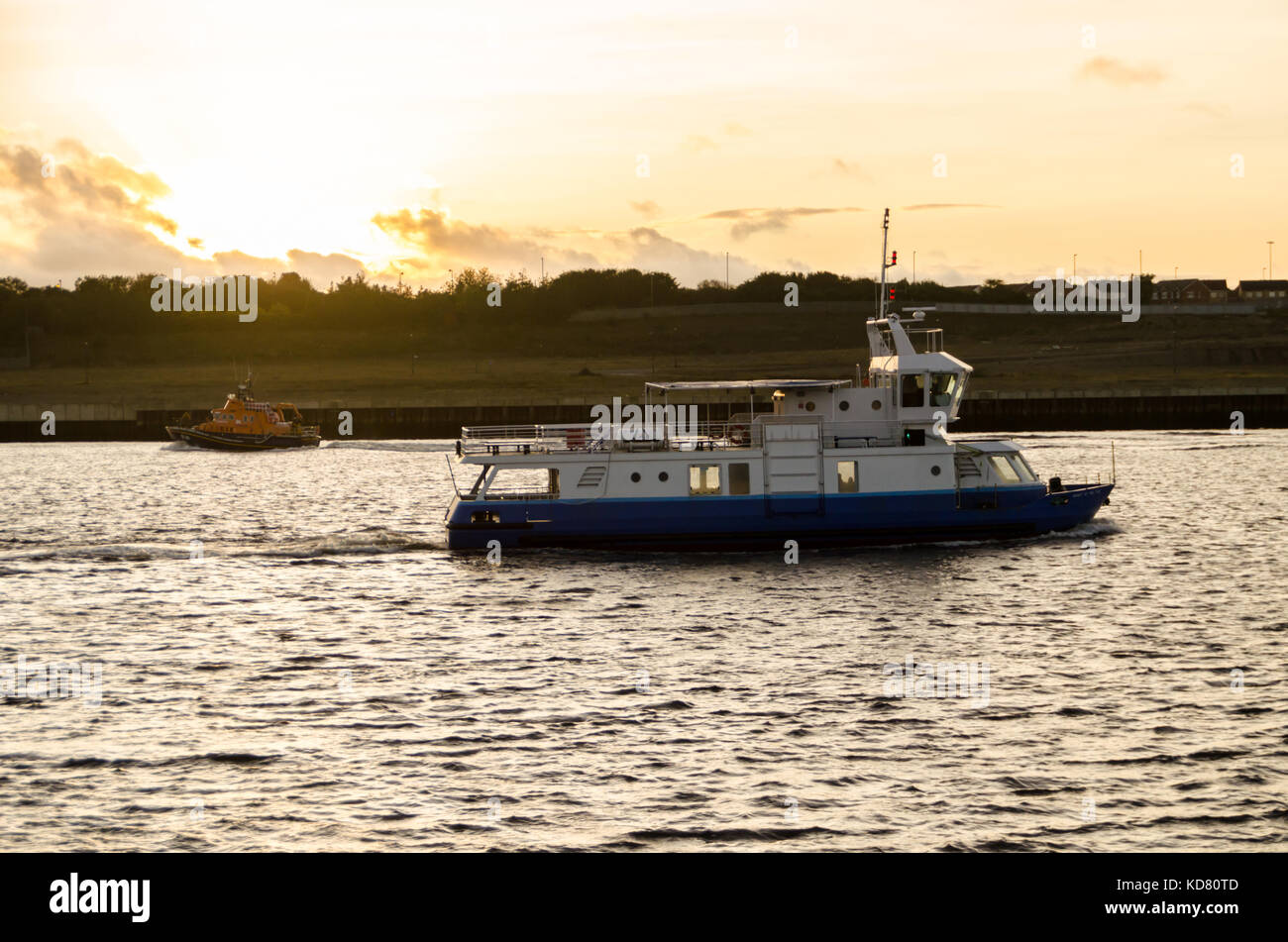 The Shields Ferry on the River Tyne Stock Photo - Alamy