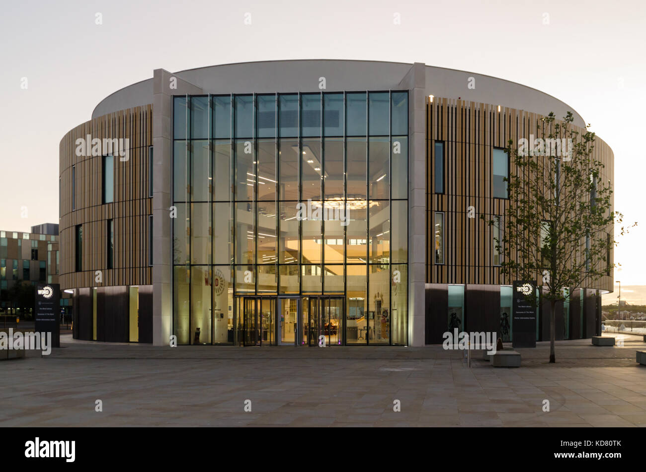 'The Word' - 'The National Centre for the Written Word at South Shields Stock Photo - Alamy