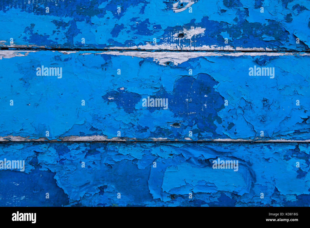 Crackled painted wooden fishing boat hull Stock Photo - Alamy