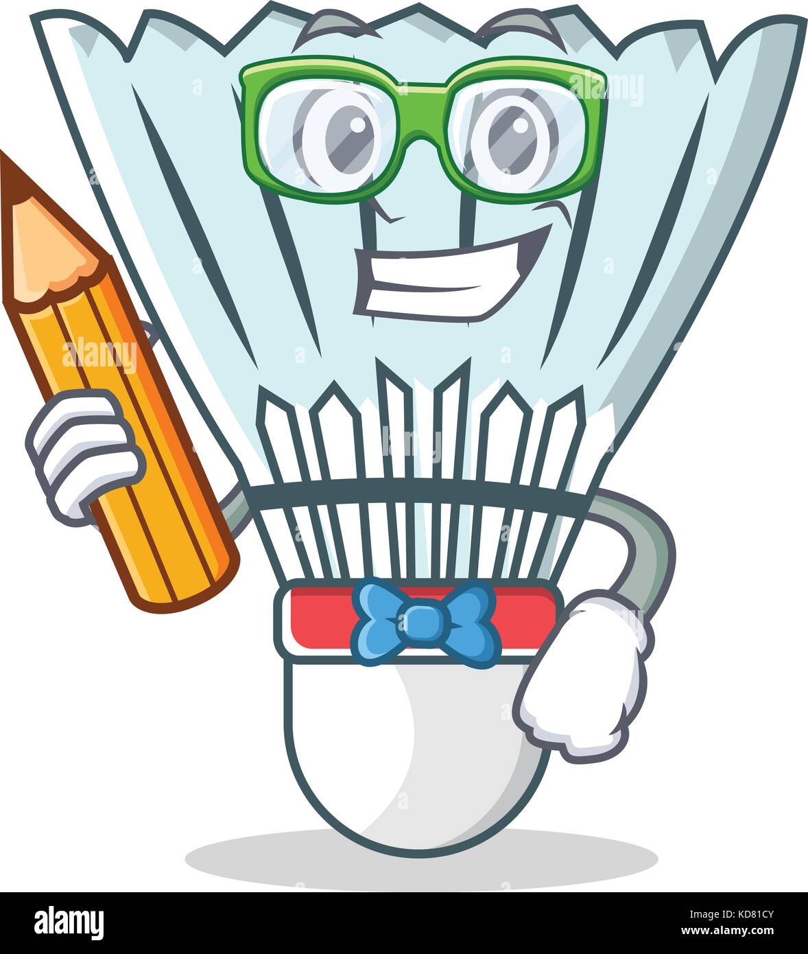 Student shuttlecock character cartoon vector Stock Vector Image & Art ...