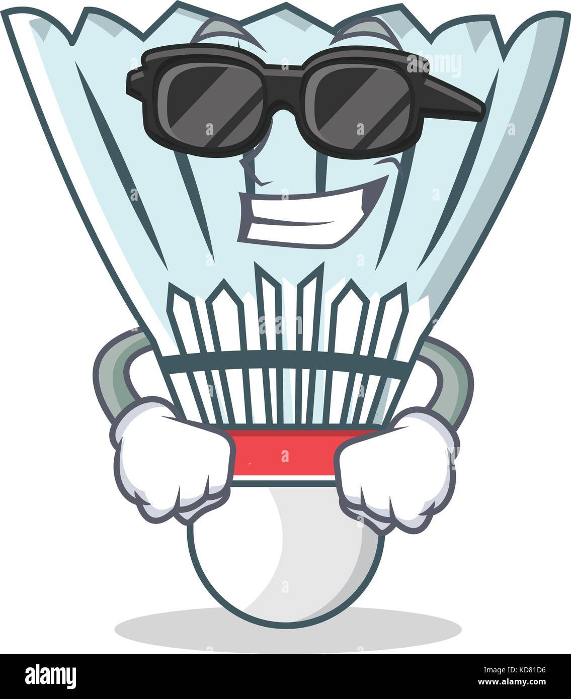 Super cool shuttlecock character cartoon vector Stock Vector Image ...