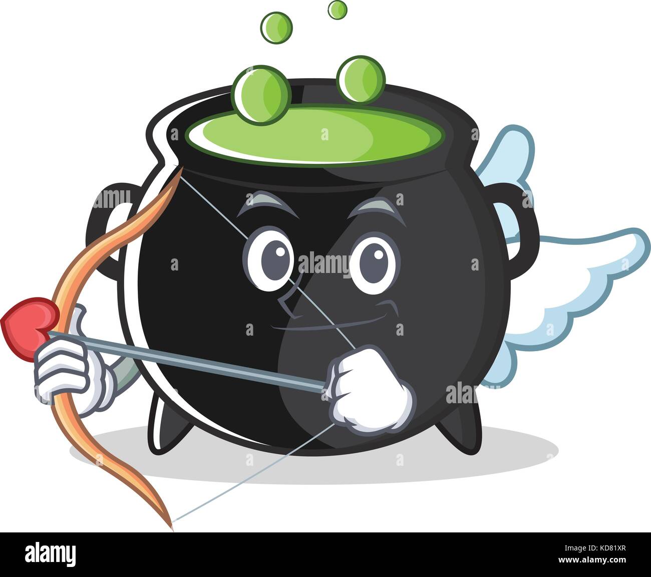 Cupid magic cauldron character cartoon Stock Vector Image & Art - Alamy
