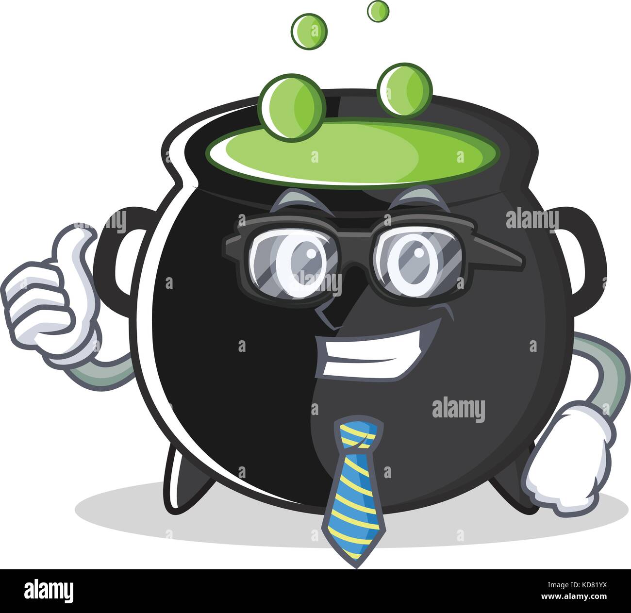 Businessman magic cauldron character cartoon Stock Vector Image & Art ...