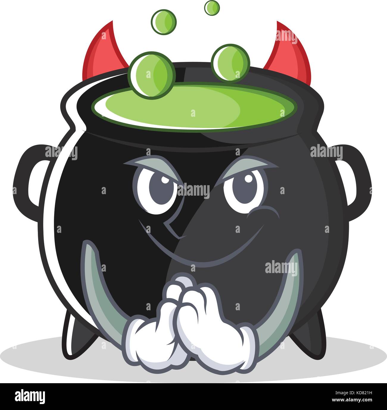 Devil magic cauldron character cartoon Stock Vector Image & Art - Alamy