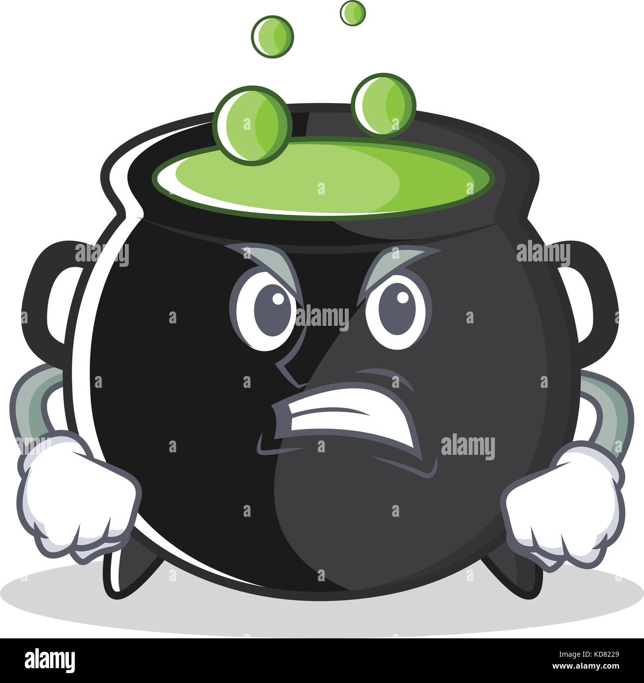 Angry magic cauldron character cartoon Stock Vector Image & Art - Alamy