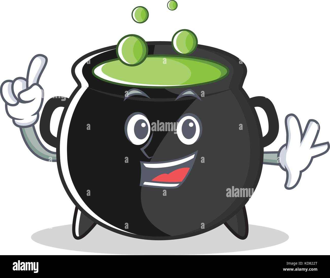 Finger magic cauldron character cartoon Stock Vector Image & Art - Alamy