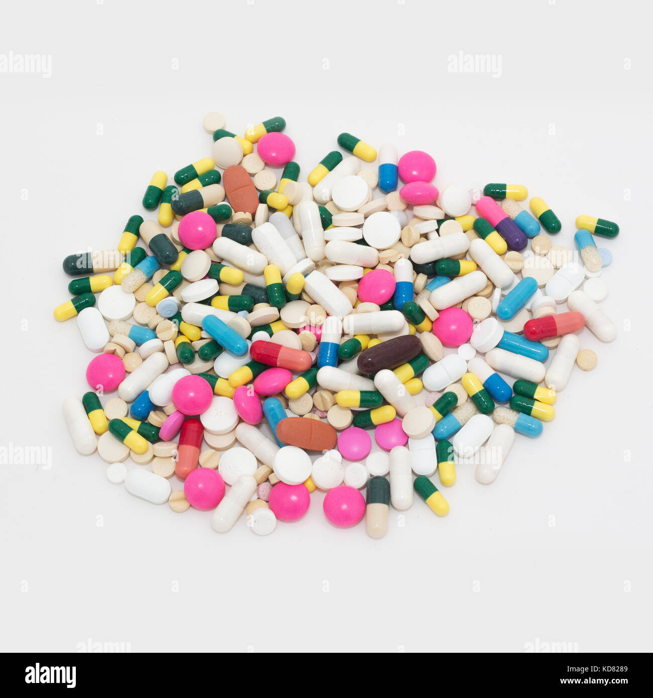 Pills, Tables, Capsules Isolated on White Background Stock Photo - Alamy
