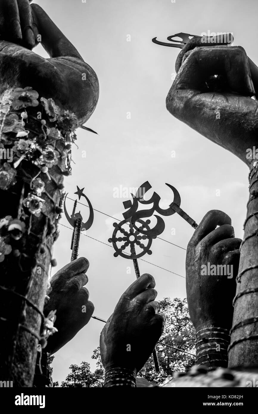 Religion harmony Black and White Stock Photos & Images - Alamy