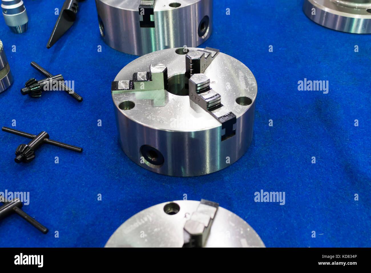 Spindle and Chuck for CNC machine ; selective focus Stock Photo - Alamy