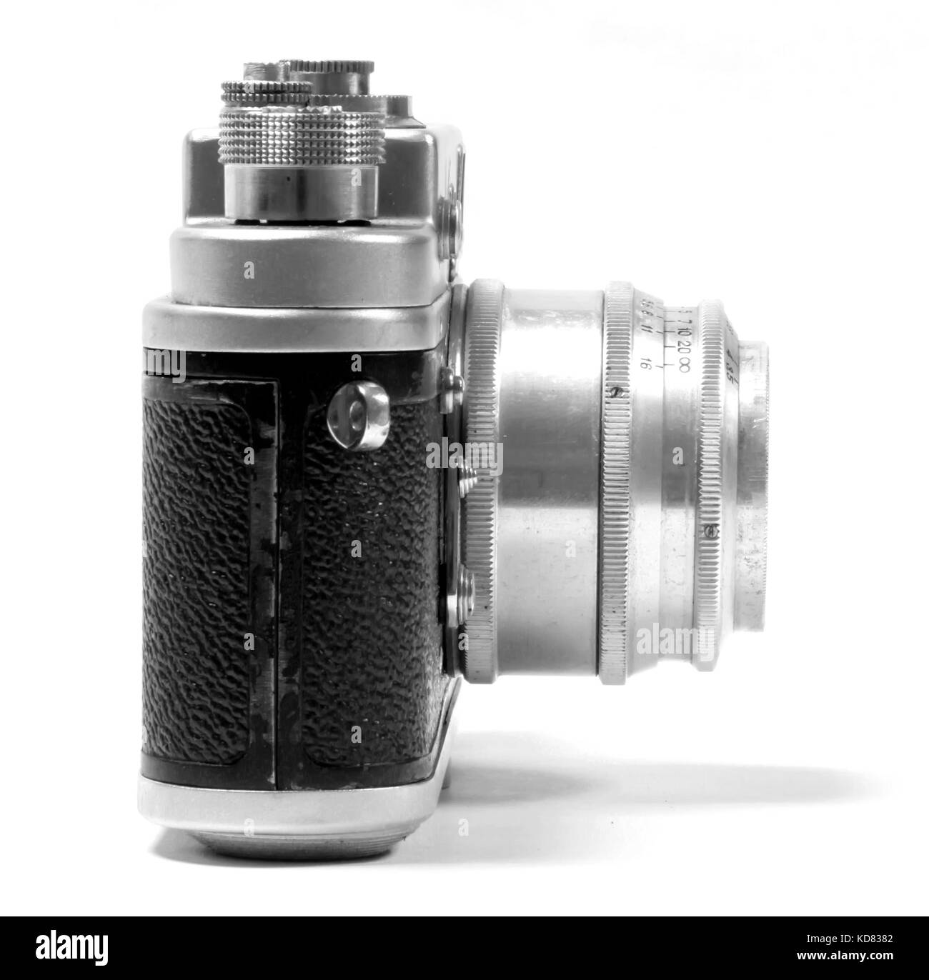 old analog russian photo camera. Front view Stock Photo - Alamy