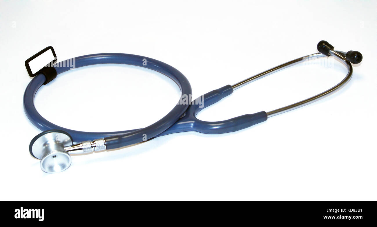 Stethoscope isolated on white Stock Photo - Alamy