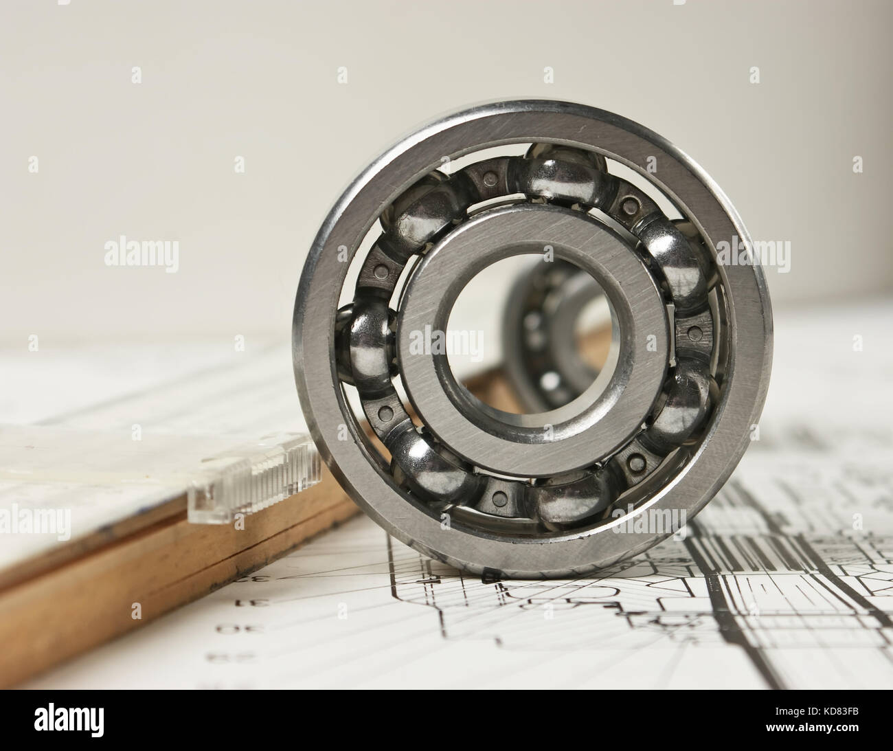 mechanical scheme and bearing Stock Photo - Alamy
