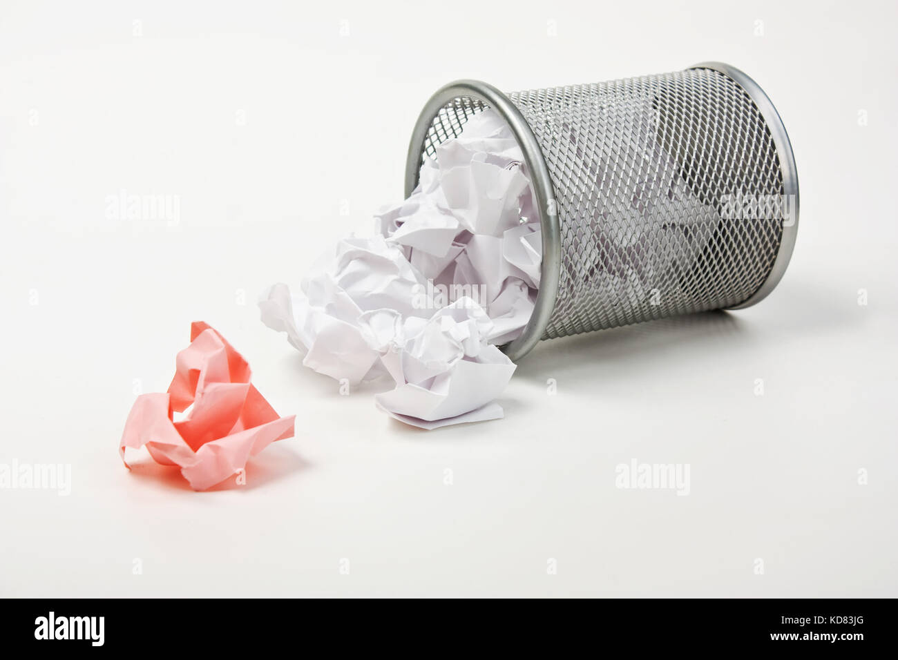 full basket of paper Stock Photo - Alamy
