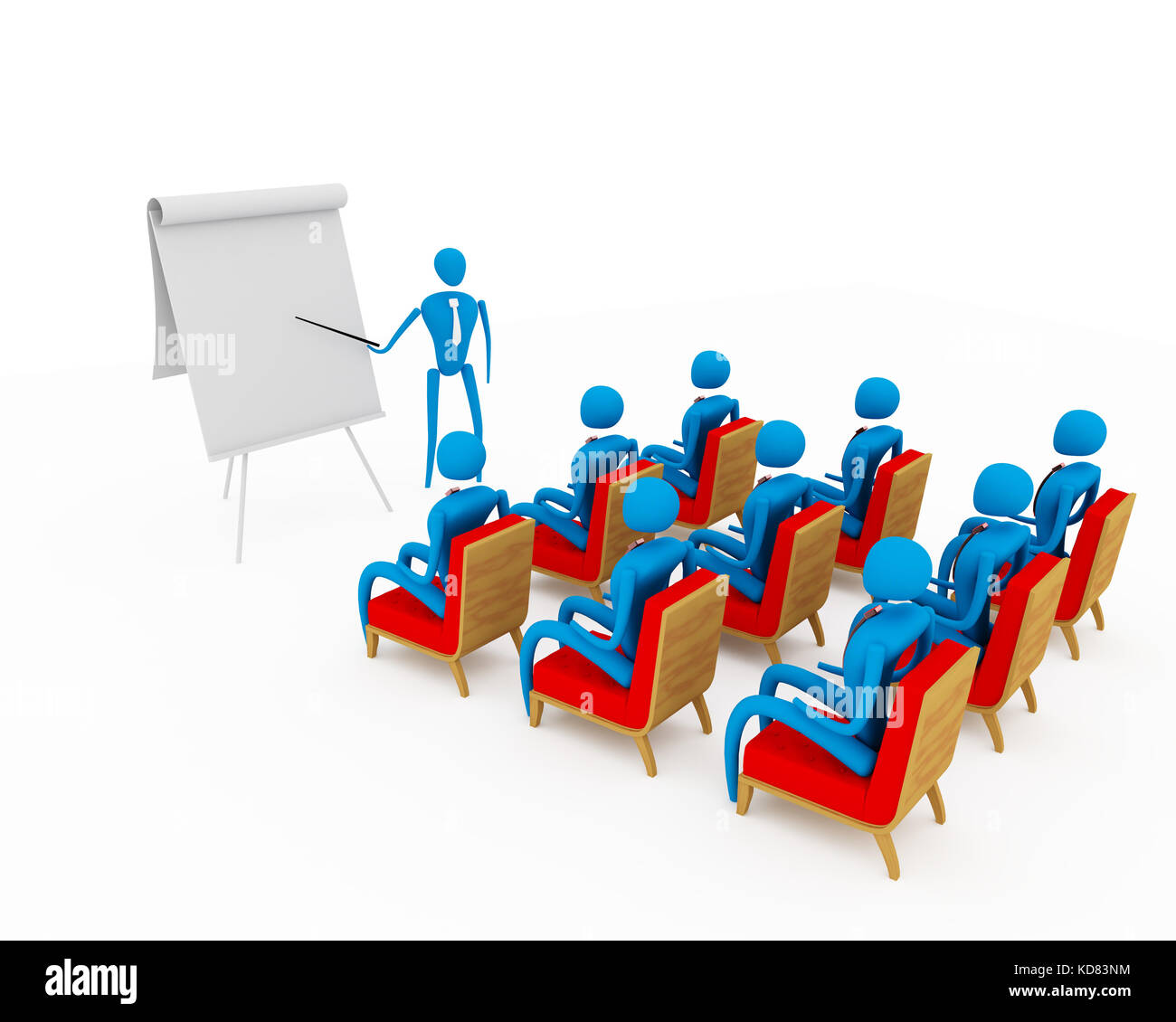 Group of students and teacher on white background Stock Photo - Alamy