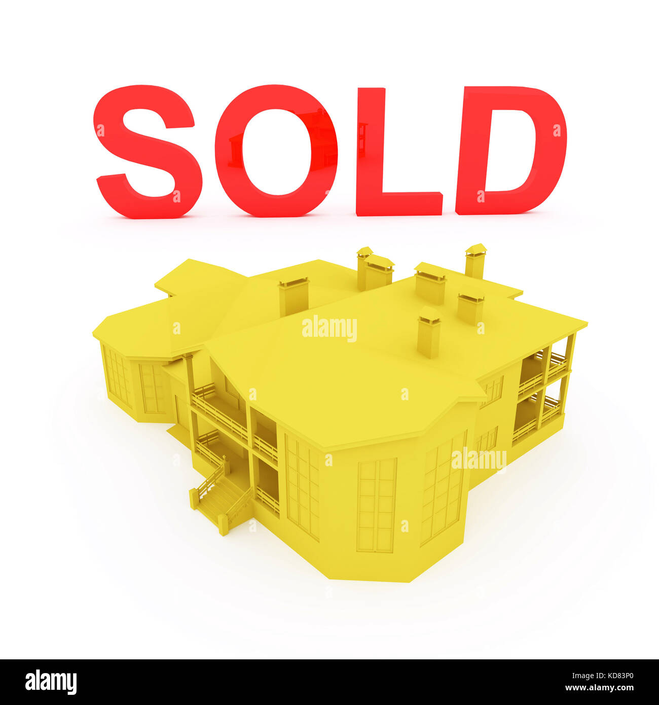 Sold house Cut Out Stock Images & Pictures - Alamy