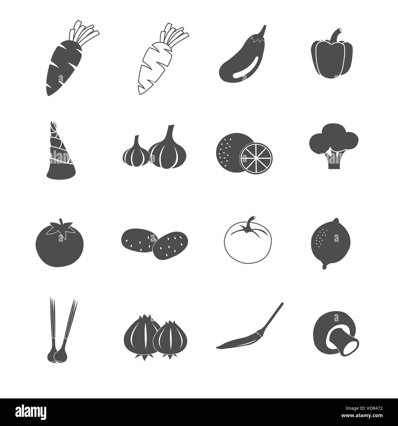 Fresh broccoli healthy vegetable Black and White Stock Photos & Images ...