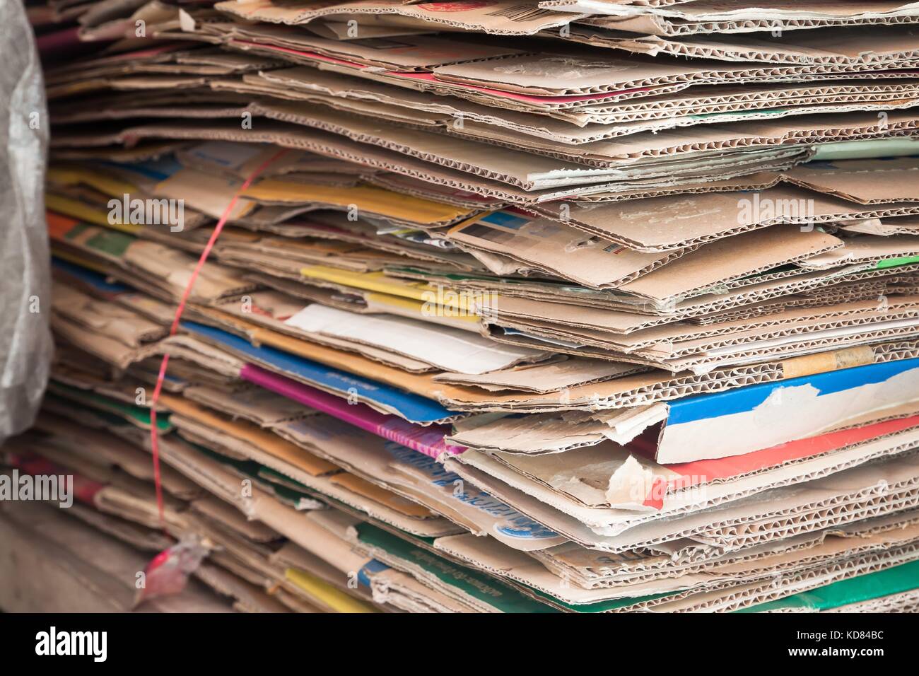 Big stack of papers, Recycle wastepaper Stock Photo - Alamy