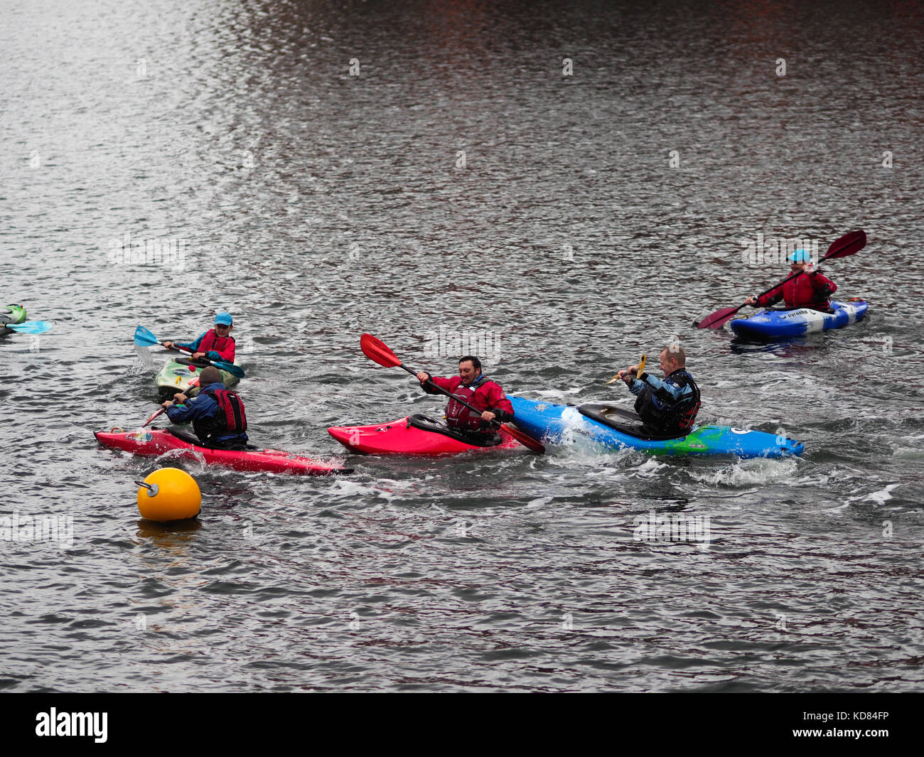 Kayaking in Liverpool's Albert Dock Stock Photo - Alamy
