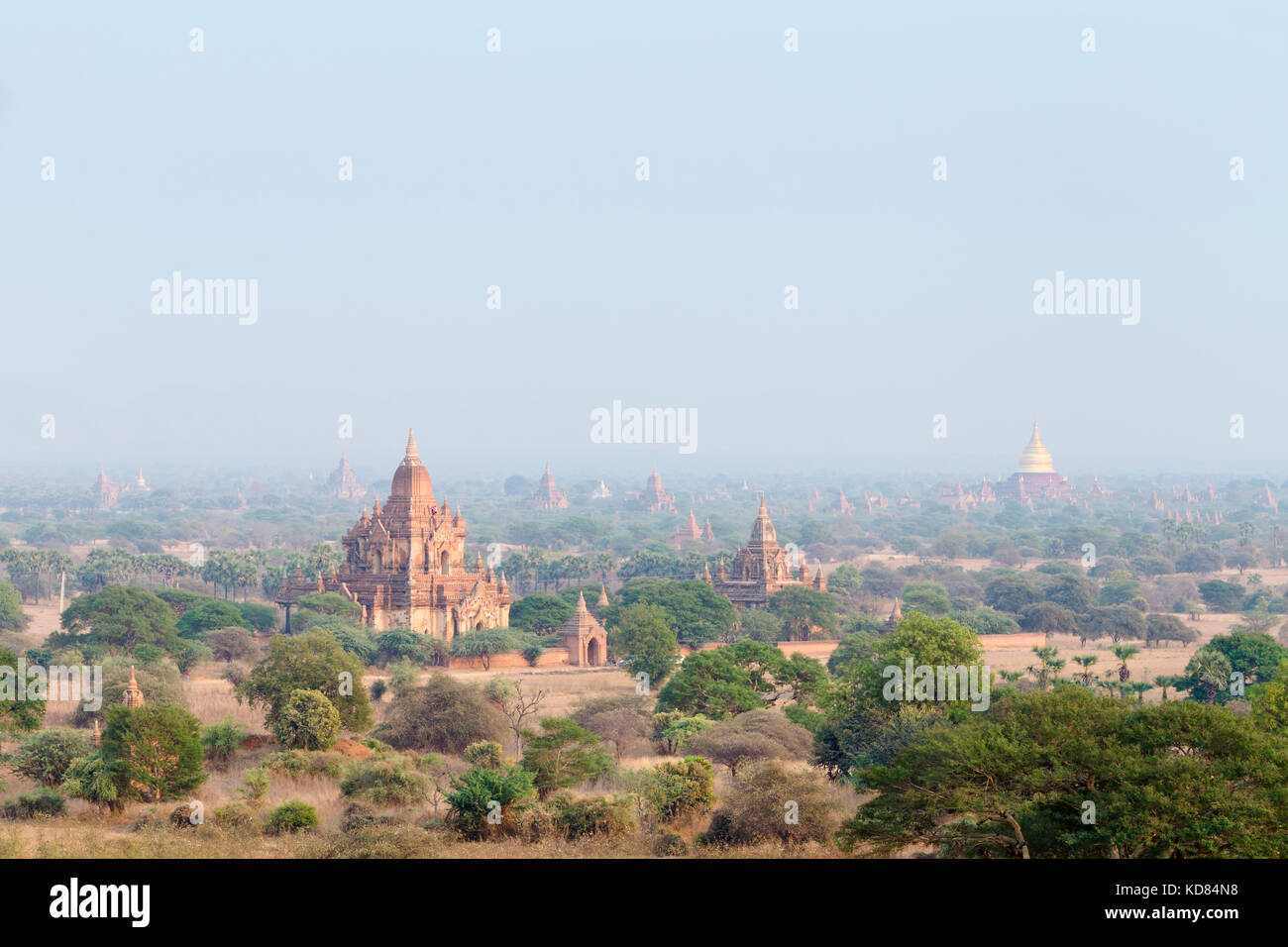 The temples of the Bagan archeological zone, Bagan, Myanmar Stock Photo ...