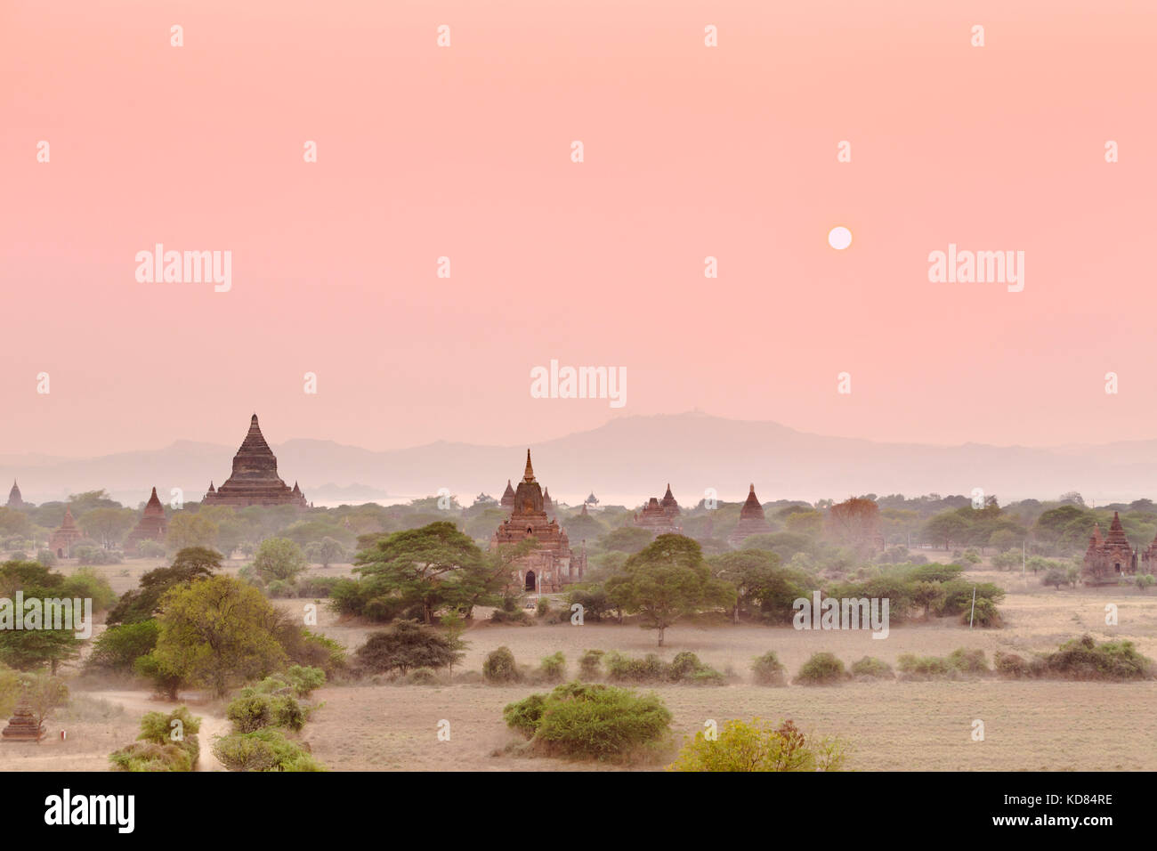 The temples of the Bagan archeological zone, Bagan, Myanmar Stock Photo ...