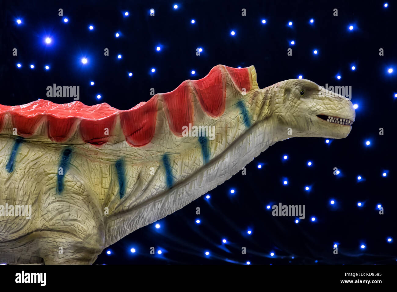 realistic of beautiful dinosaur model in the theme park in Thessaloniki ...