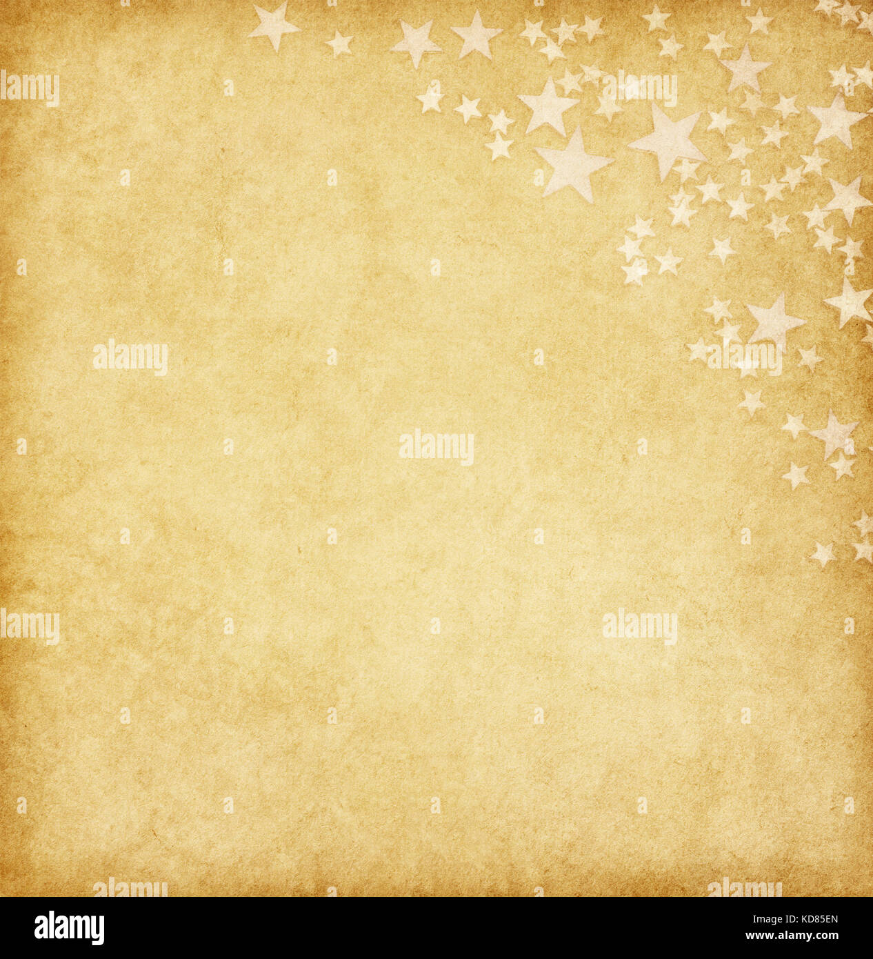 vintage paper decorated with stars Stock Photo - Alamy