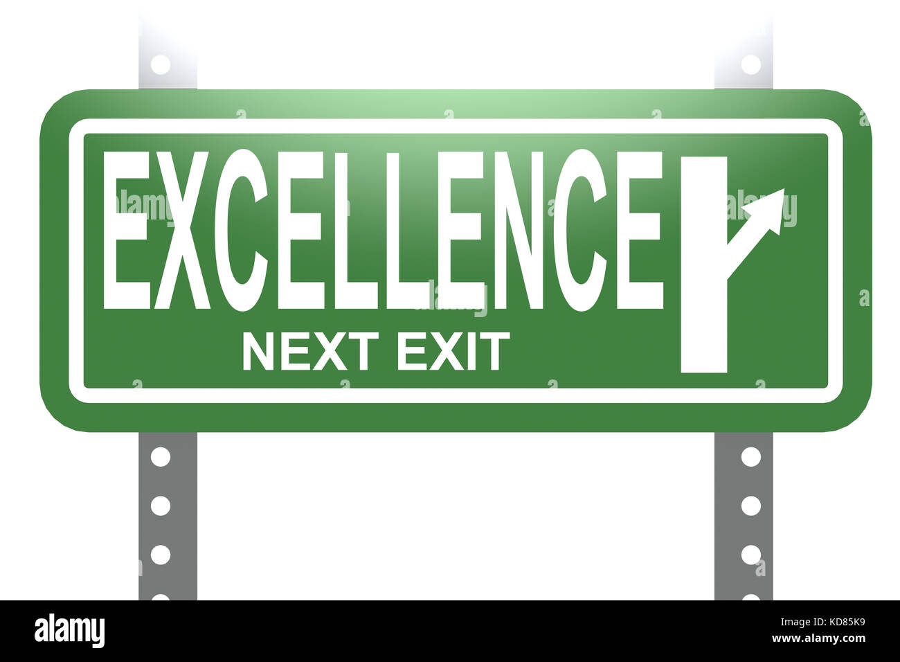 Excellence green sign board isolated image with hi-res rendered artwork ...