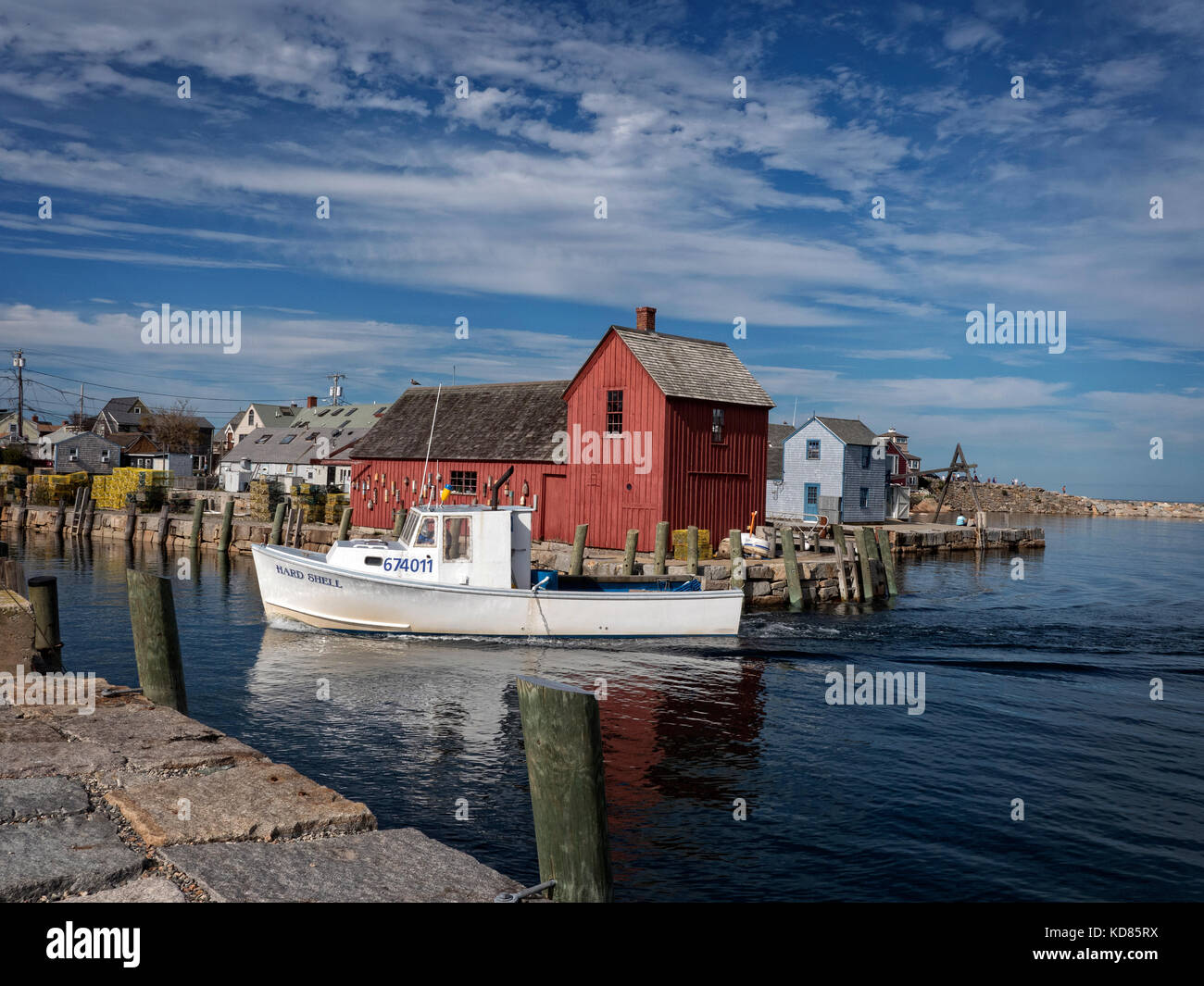 Rockport harbour Cape Ann MA USA Stock Photo - Alamy
