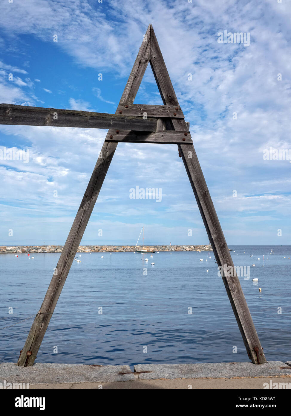 Rockport harbour Cape Ann MA USA Stock Photo - Alamy