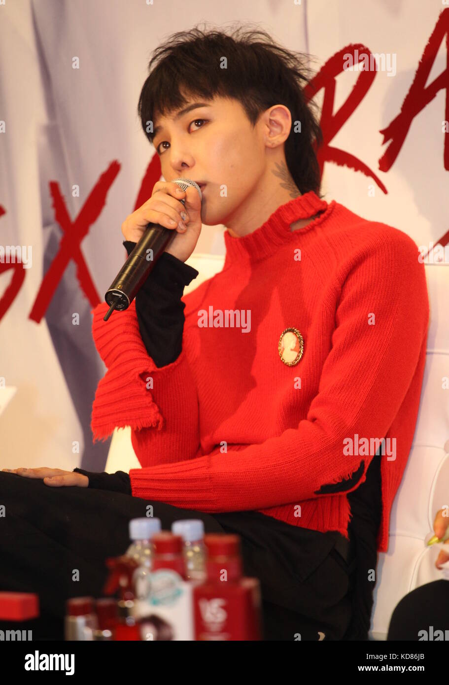 South Korean rapper and songwriter G-Dragon attends Vidal Sassoon event ...