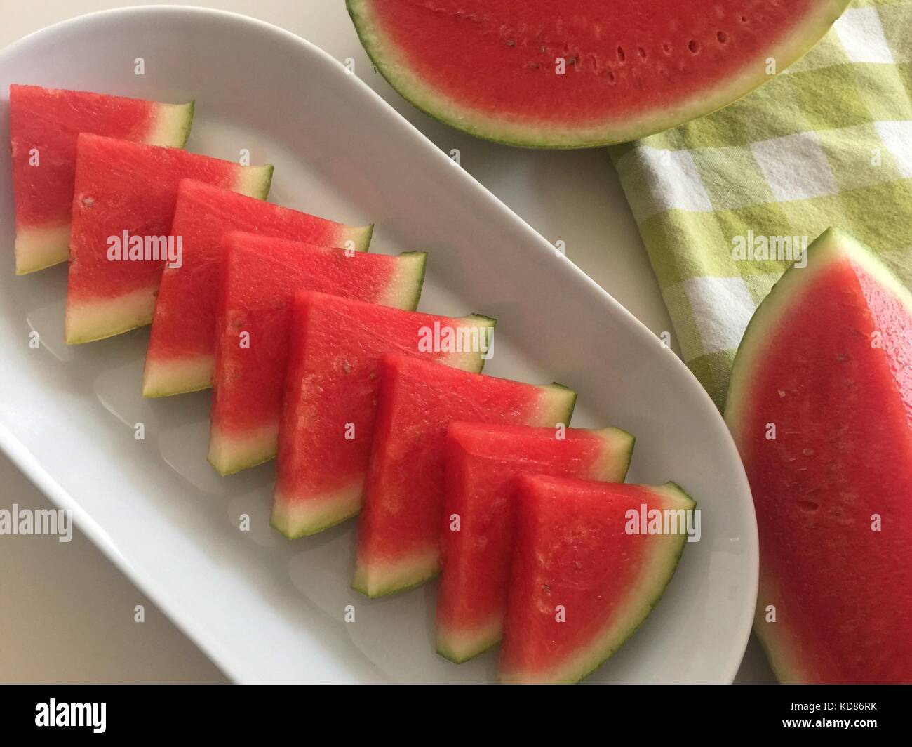 Slices of Watermelon Stock Photo - Alamy