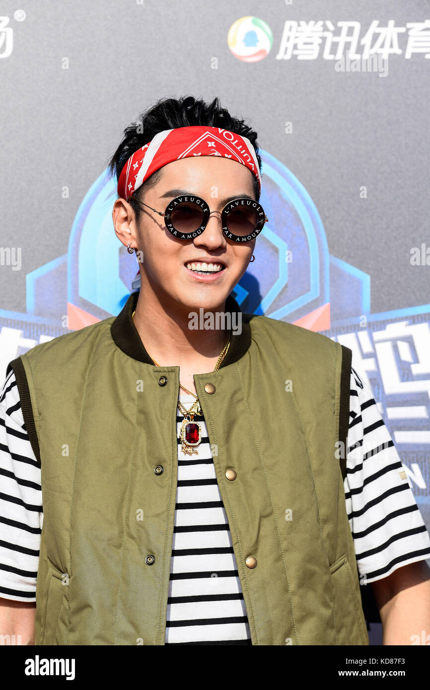 Chinese singer and actor Kris Wu or Wu Yifan poses at the Super Penguin ...