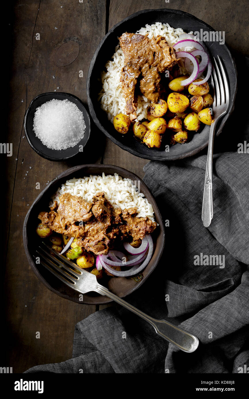 Goat Rogan Josh Indian Curry Stock Photo - Alamy